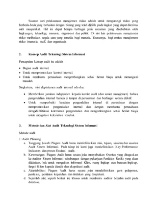 Laporan audit tsi | DOCX