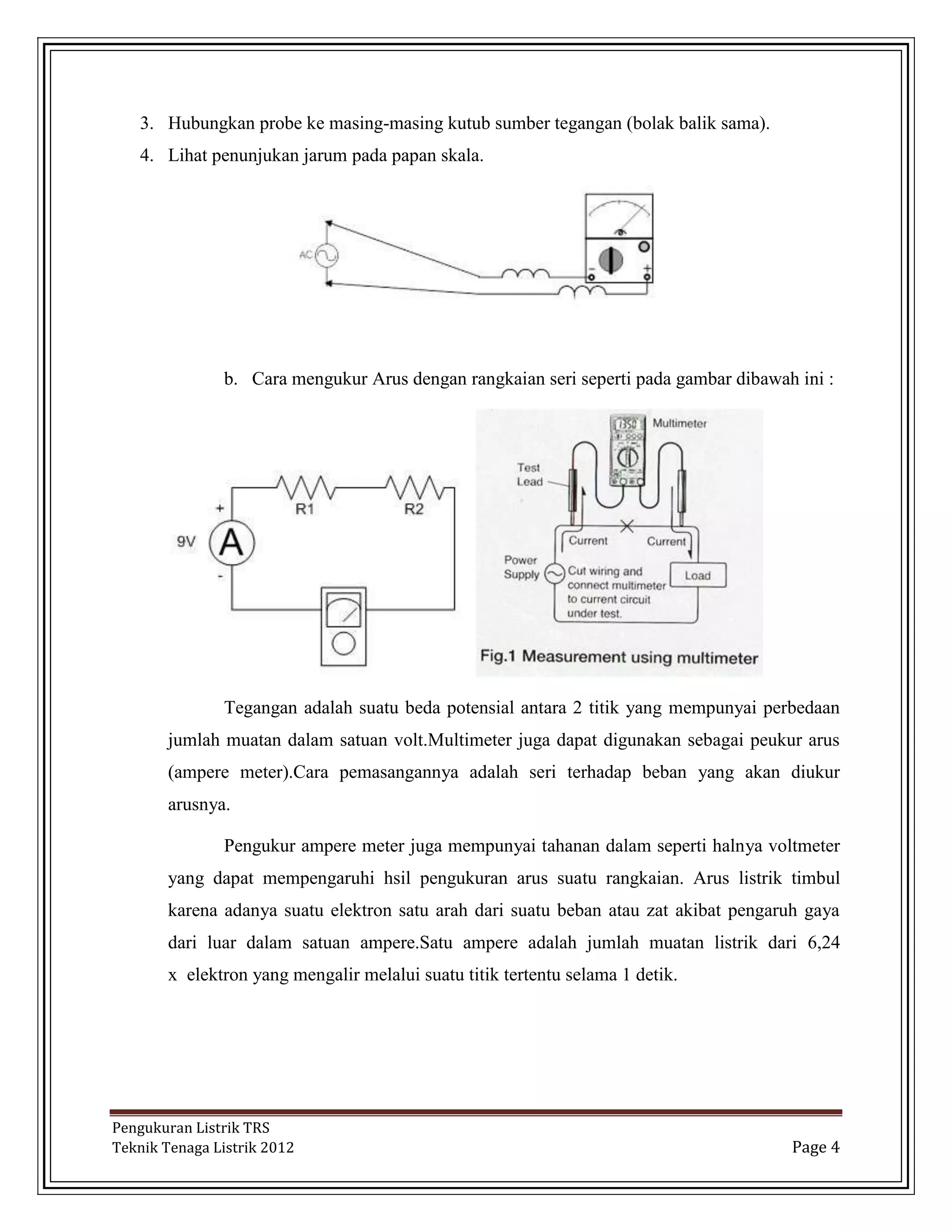 Laporan avometer | DOCX