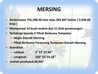 Laporan Awalan Kajian Perancangan Wilayah Rompin-Mersing | PPTX