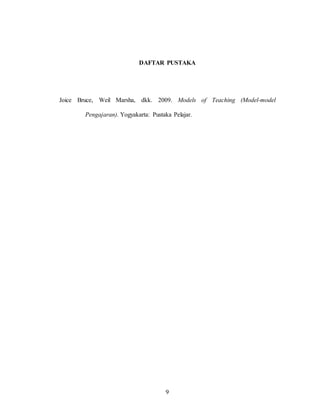 Laporan Bab Buku Models of Teaching | DOCX