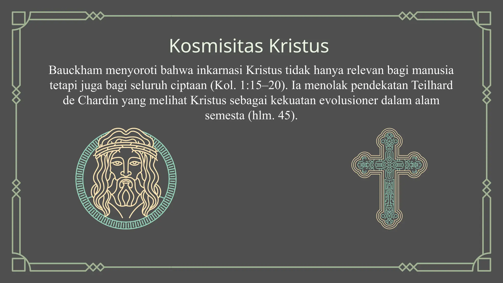 laporan baca inkarnasi dan teori kosmik kristus | PPTX