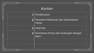 laporan baca inkarnasi dan teori kosmik kristus | PPTX