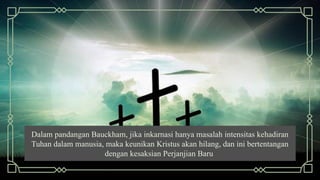 laporan baca inkarnasi dan teori kosmik kristus | PPTX