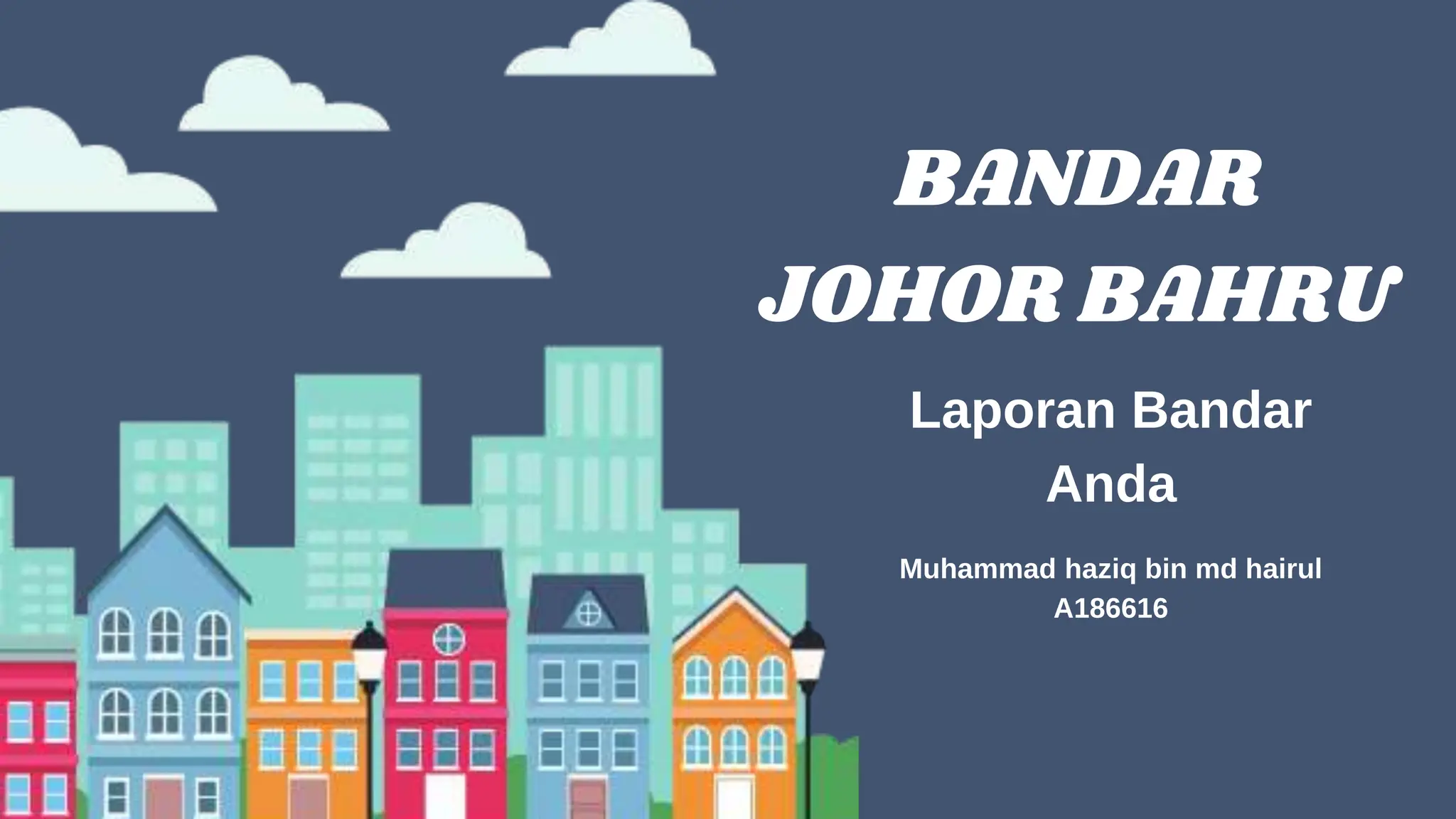 Laporan Bandar Anda - Johor Bahru - Muhammad Haziq Bin Md Hairul A186616.pptx
