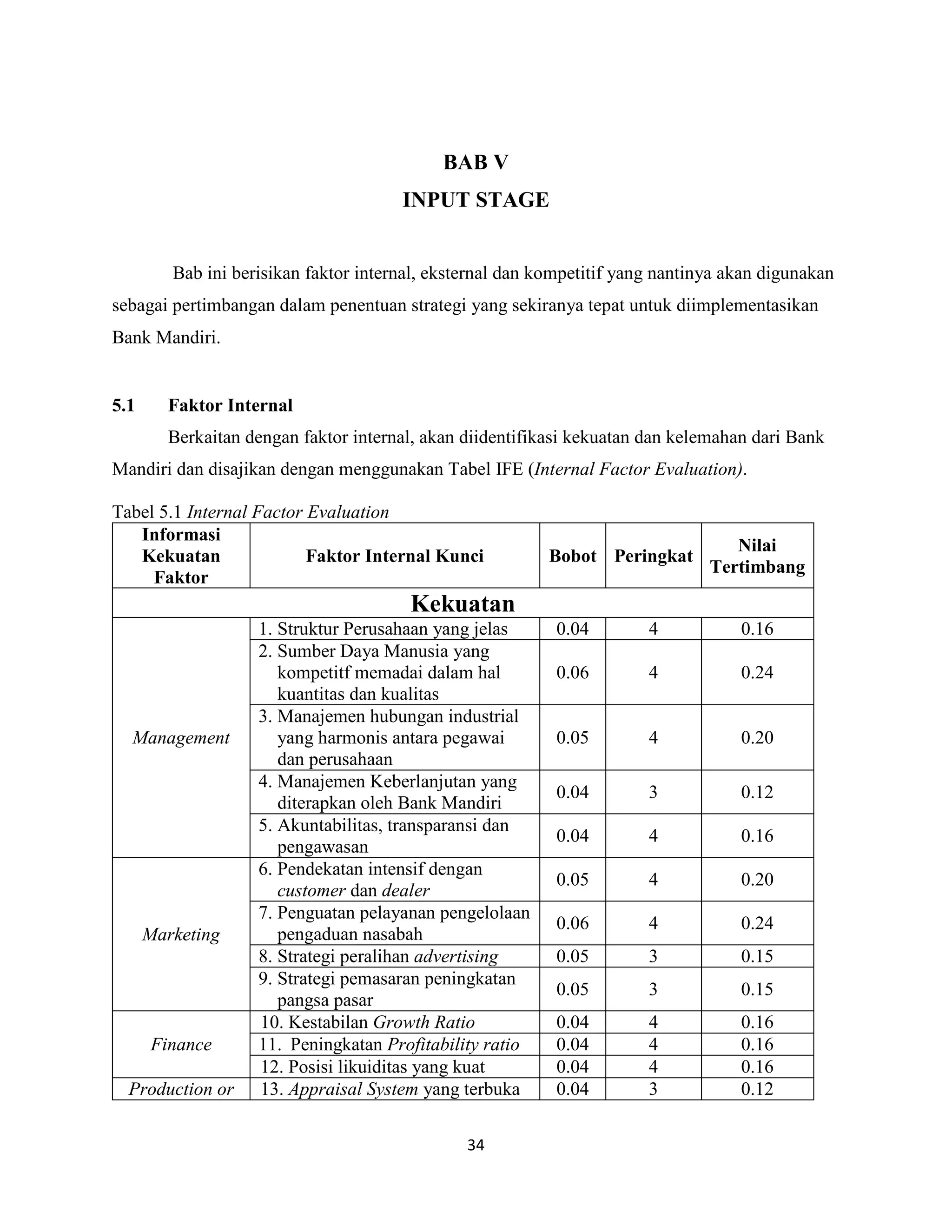 Laporan Strategi Perusahaan: Bank Mandiri | PDF
