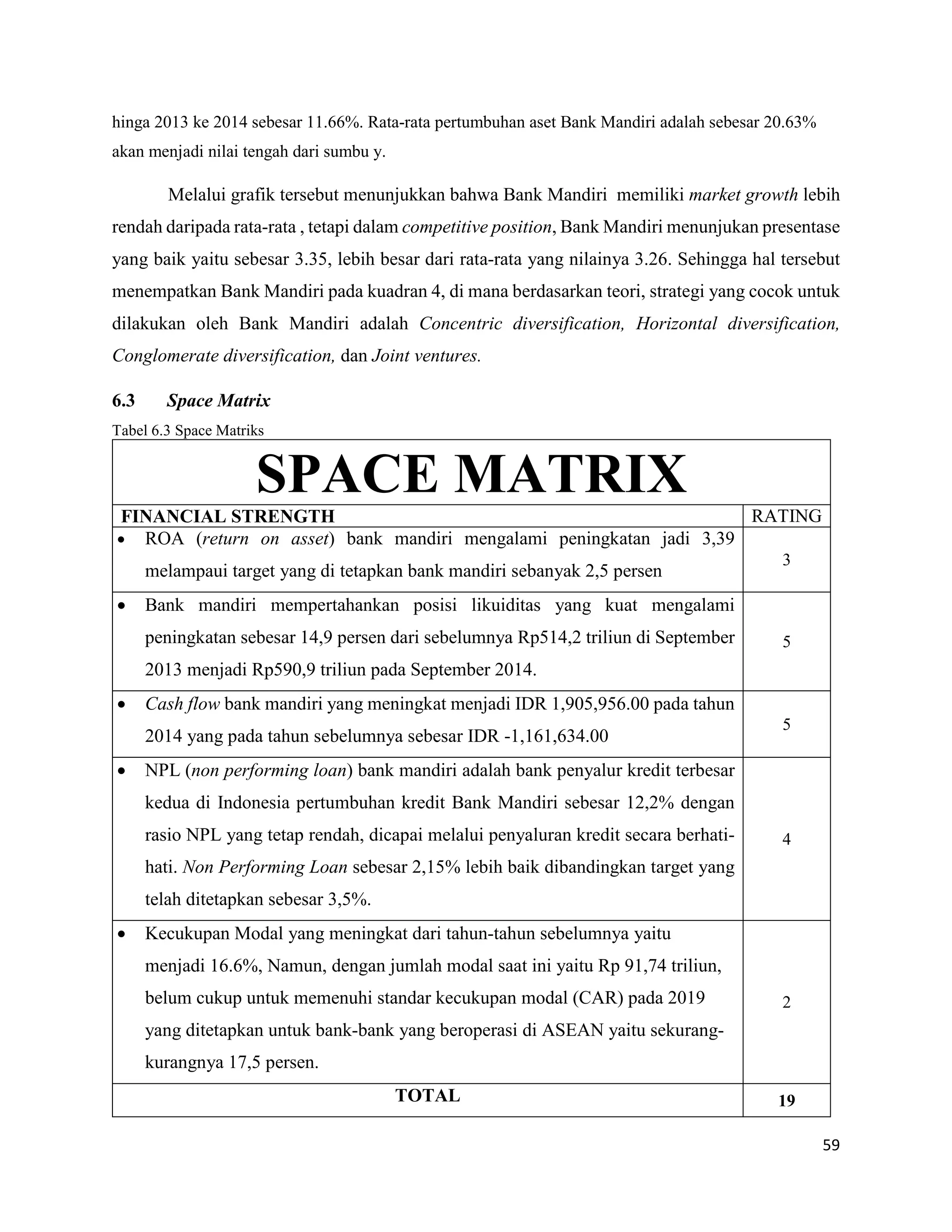 Laporan Strategi Perusahaan: Bank Mandiri | PDF