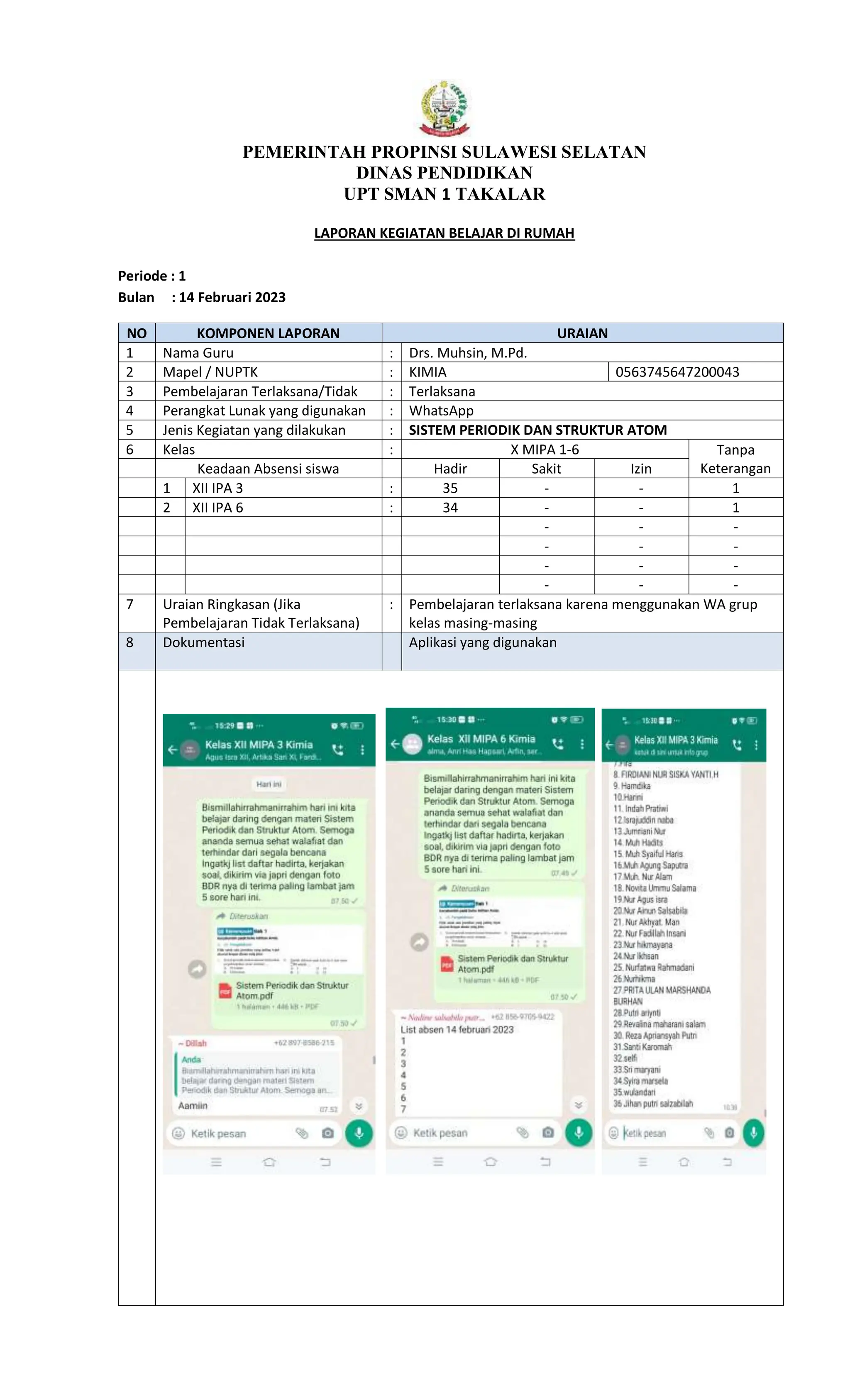 Laporan BDR 14-2-23.pdfLaporan BDR 112 | PDF