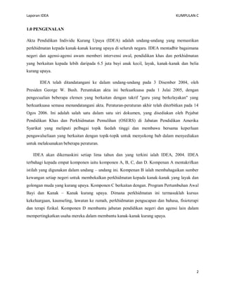 Laporan berkumpulan idea | PDF