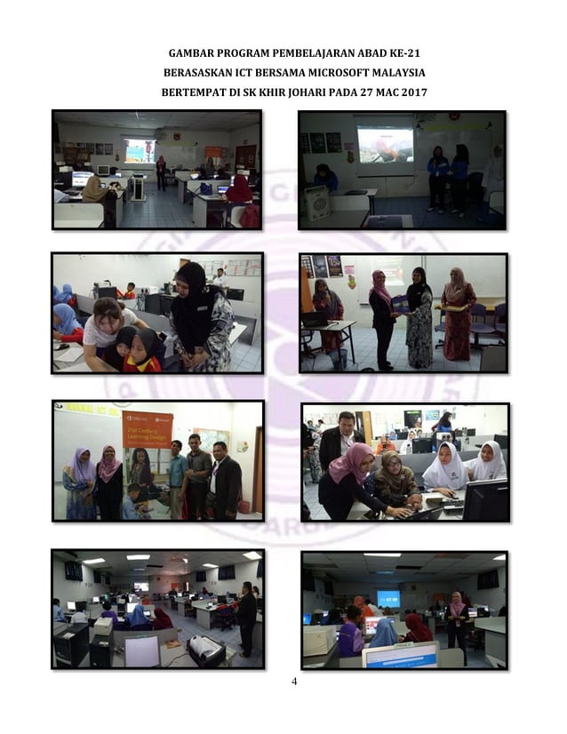 Laporan bertulis & bergambar prog pak21 bersama microsoft malaysia ...