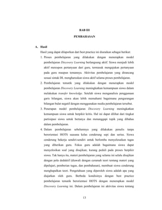 Laporan best practice andi patria 201903013 | PDF