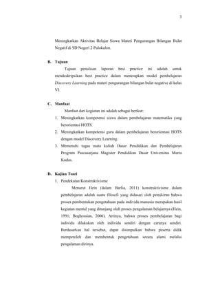 Laporan best practice andi patria 201903013 | PDF