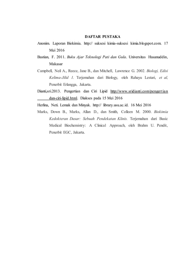 Laporan biokima bab 4 | DOCX