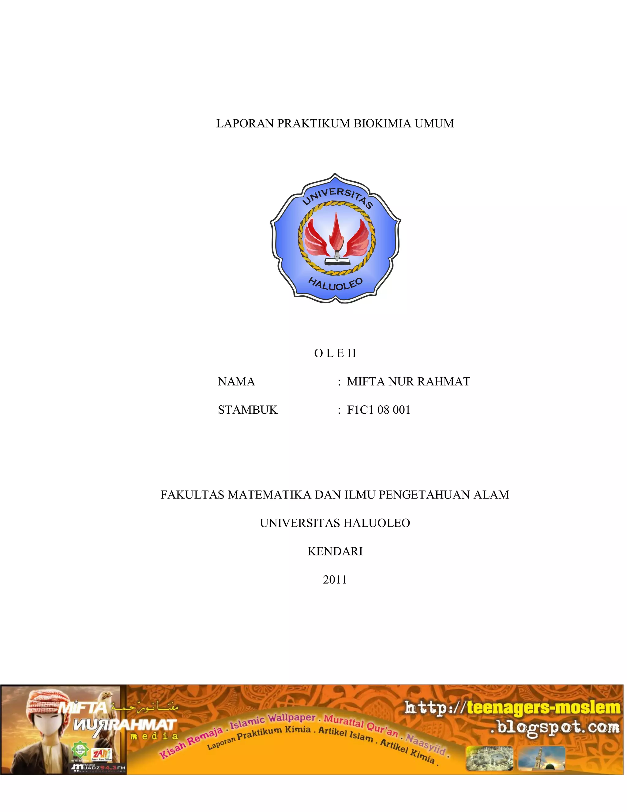 Laporan biokimia hidrolisis protein | PDF