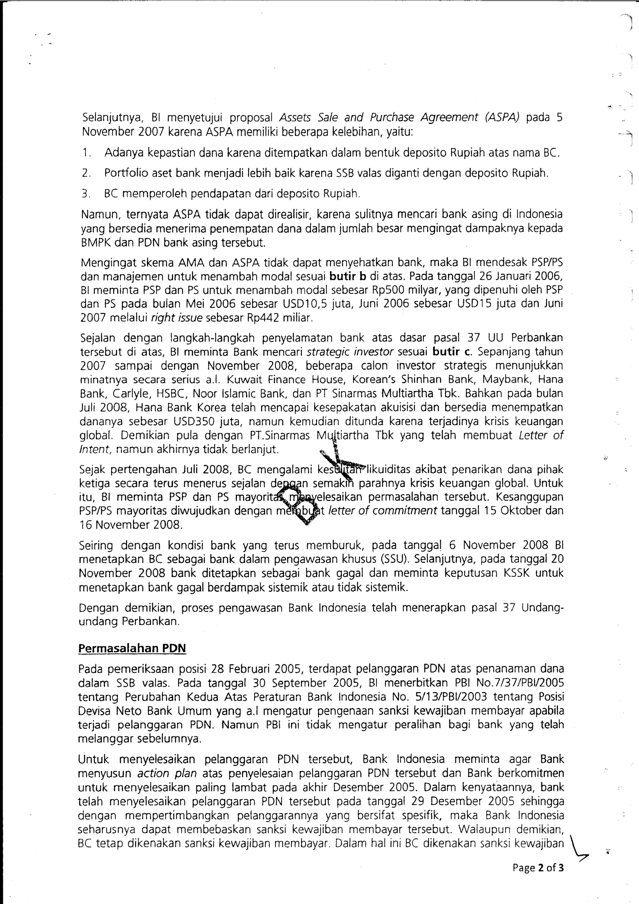 Laporan bpk century 10 | PDF