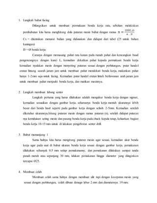 Laporan bubut | DOCX