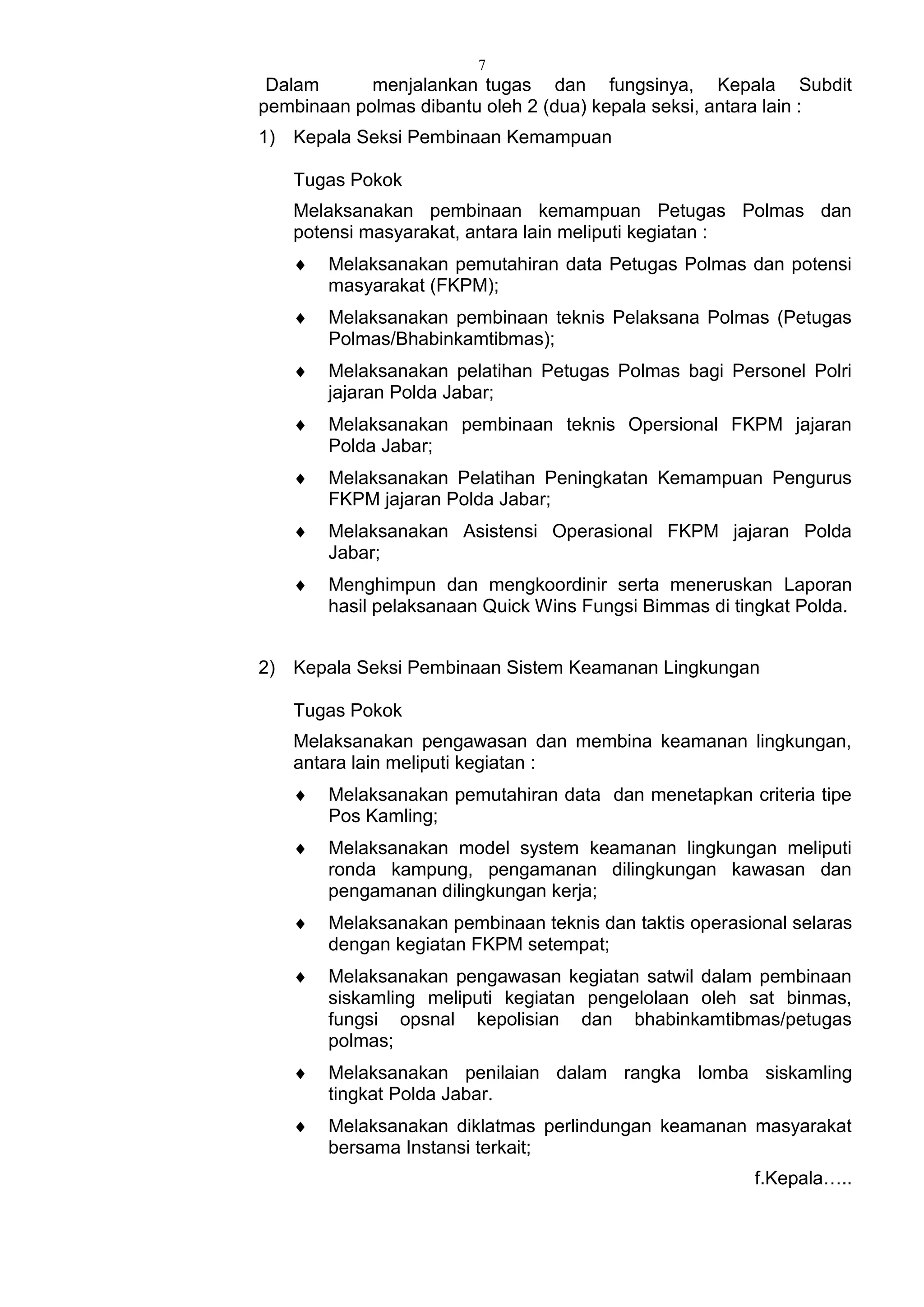 Laporan bulanan jan 2012 dit binmas polda jabar | PDF