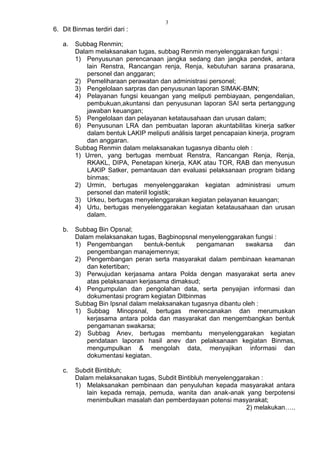 Laporan bulanan jan 2012 dit binmas polda jabar | PDF