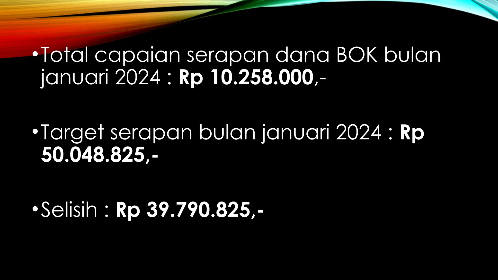 LAPORAN CAPAIAN SERAPAN BOK BULAN JANUARI 2024.pptx