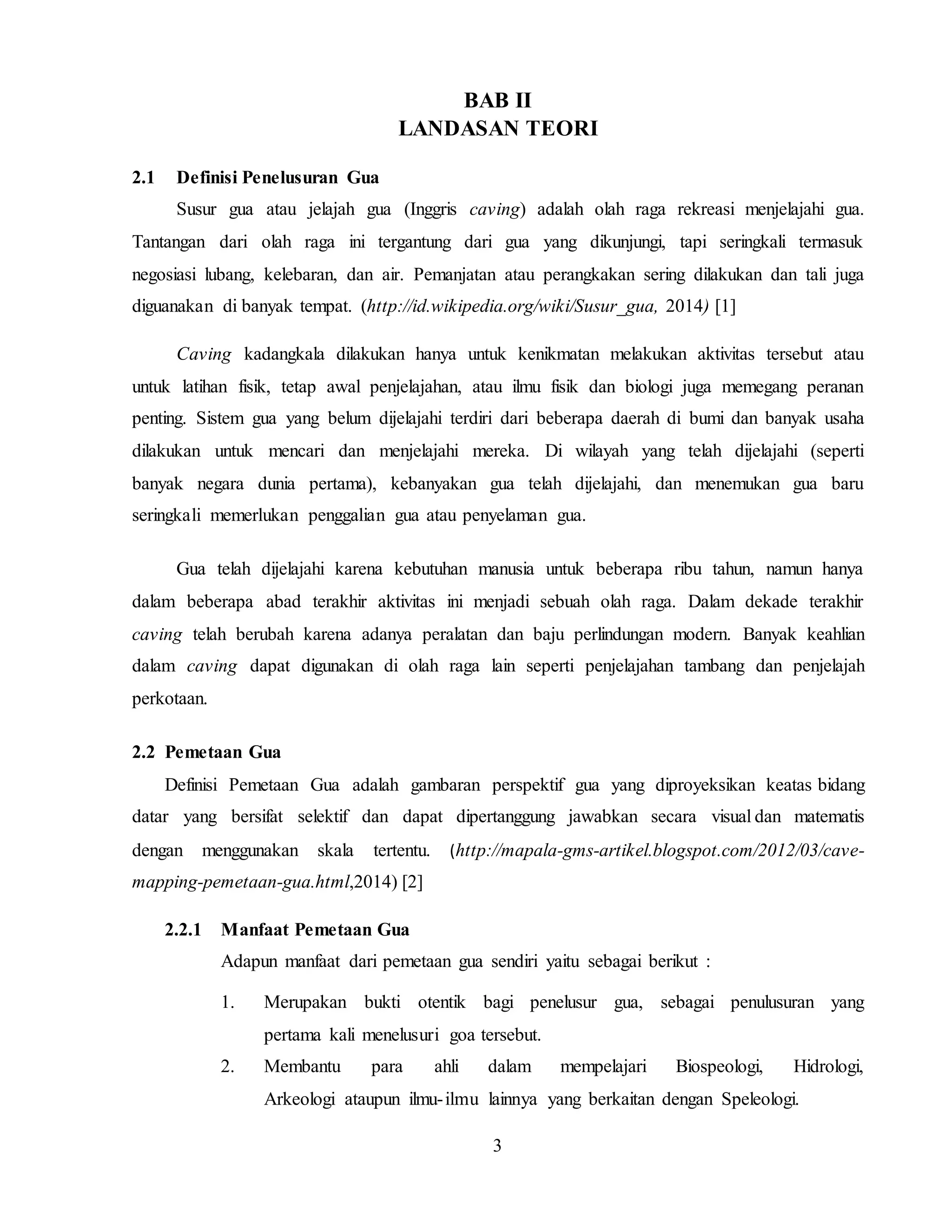 Laporan caving | DOCX