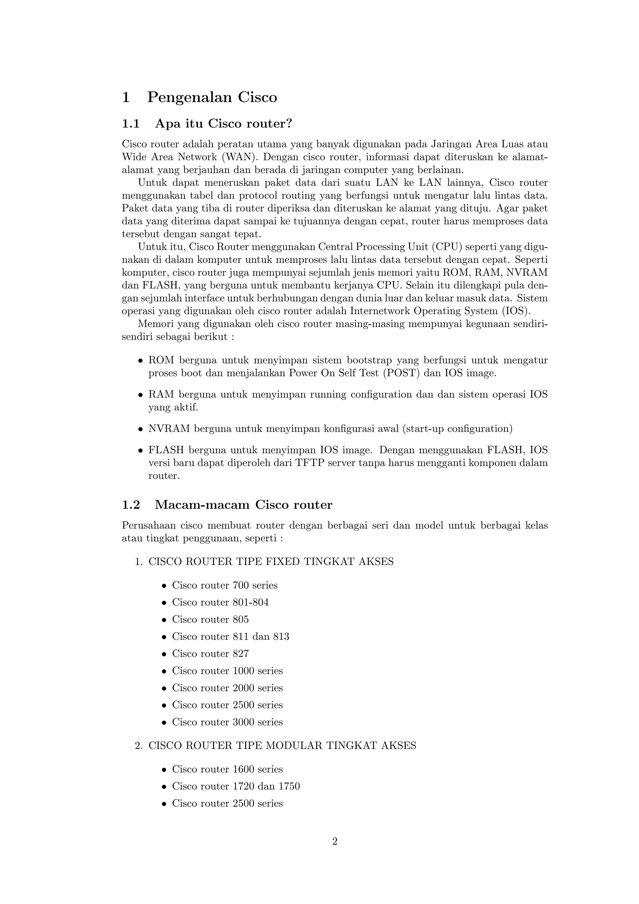 Laporan cisco | PDF