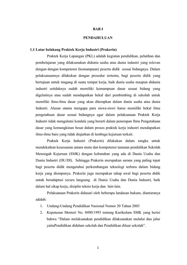 Laporan coling suherman | PDF