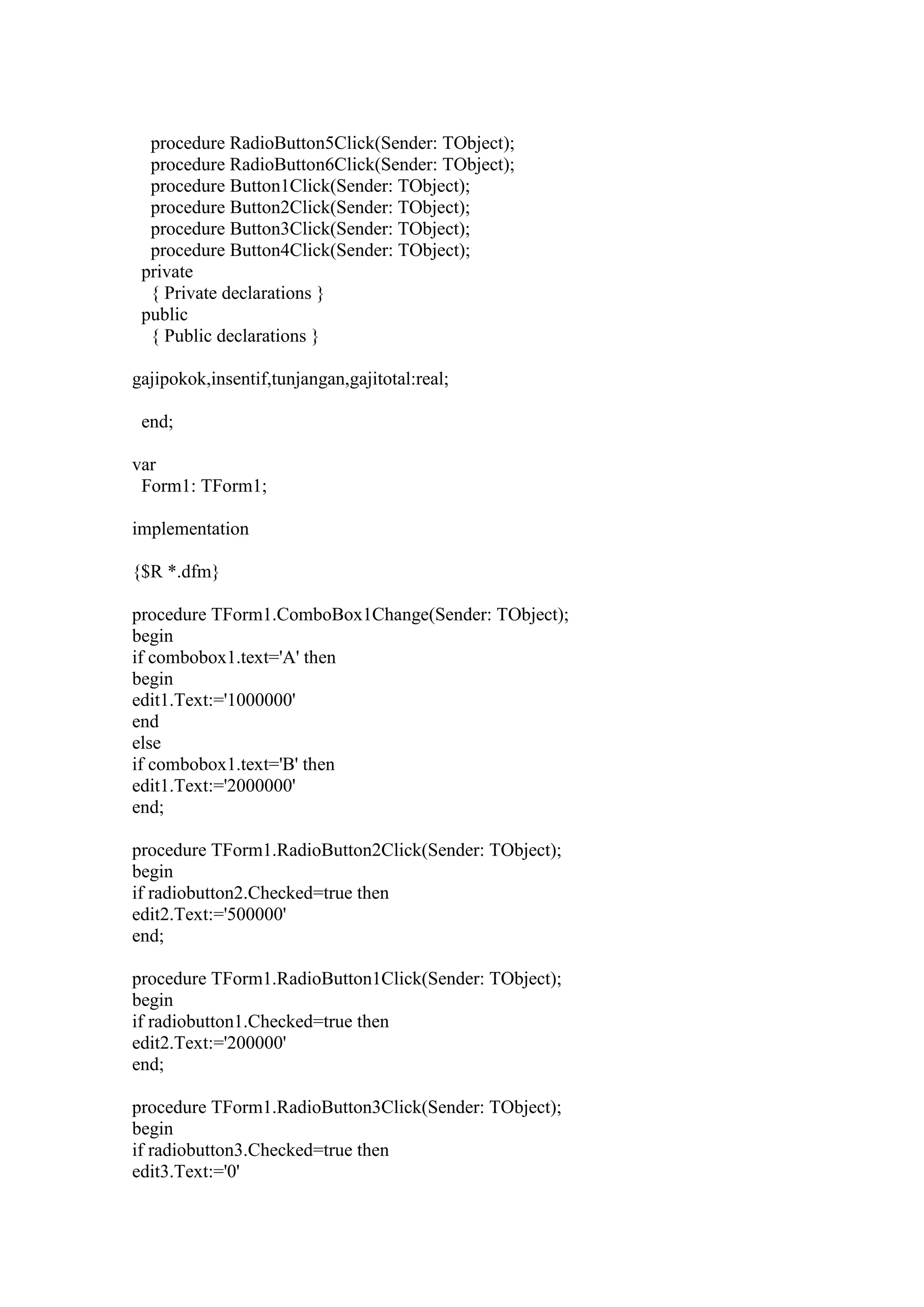 Laporan conditional statements | PDF