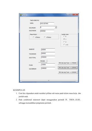 Laporan conditional statements | PDF