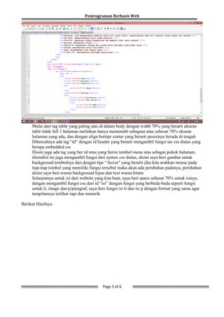 Laporan css (1152) | PDF
