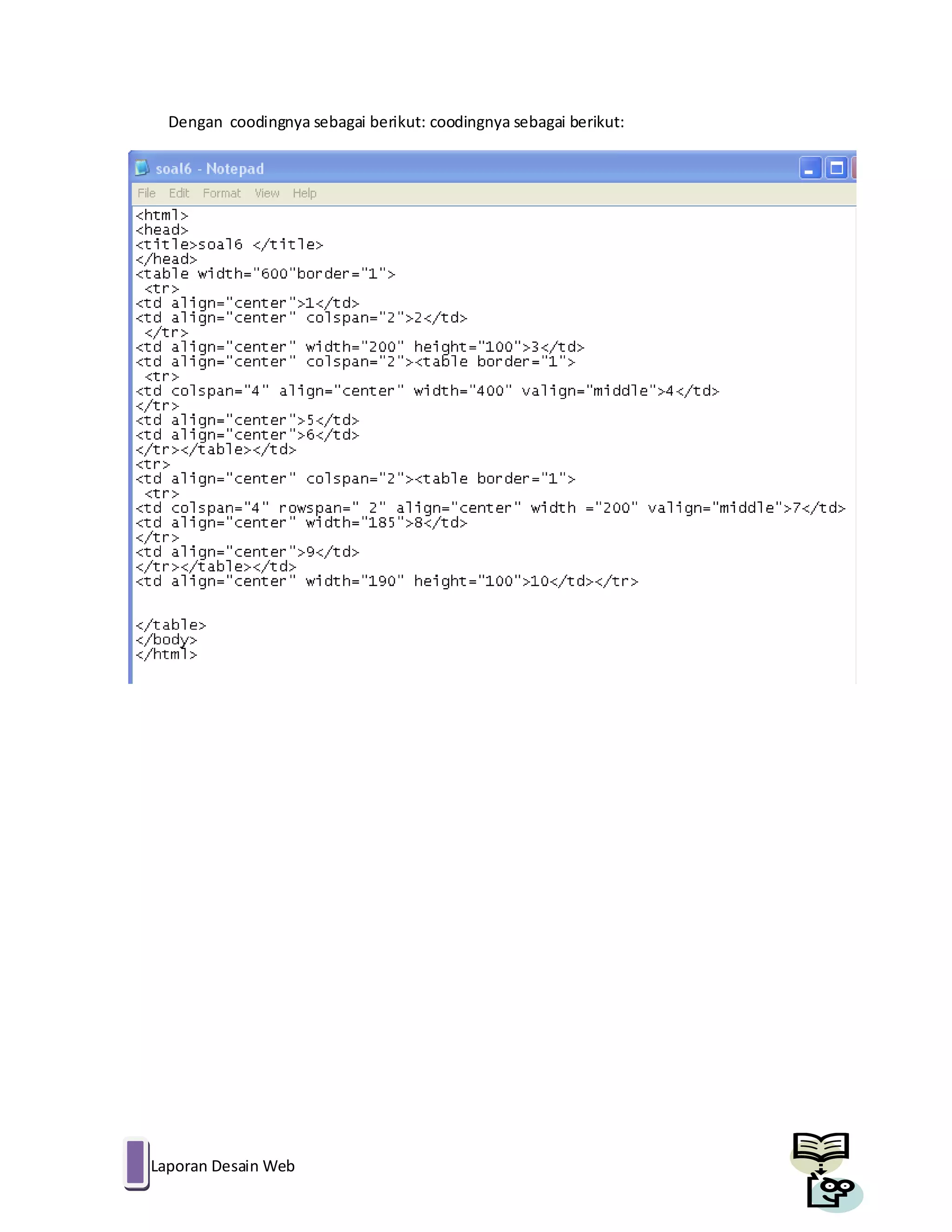 Laporan desain web | PDF