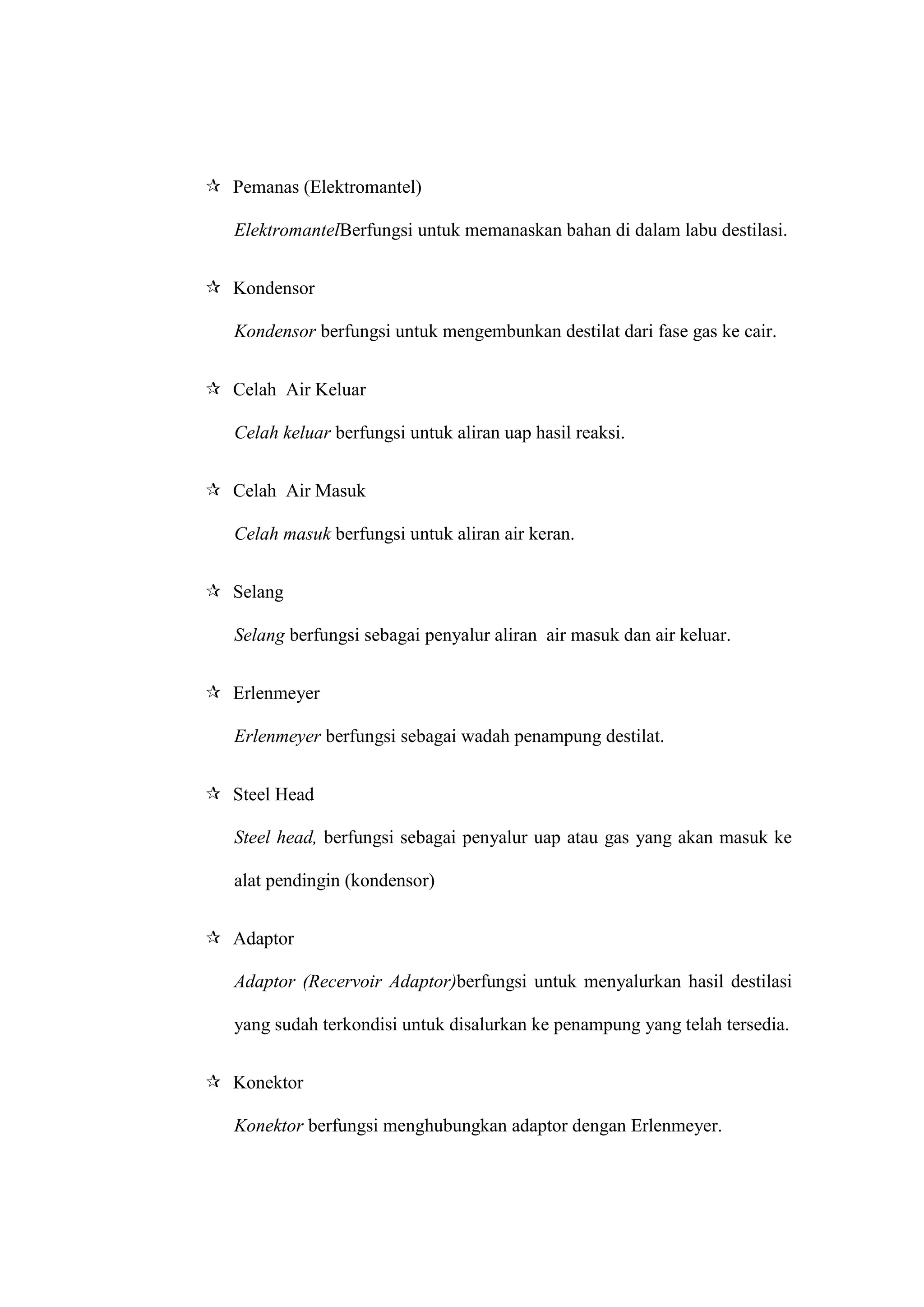 Laporan praktikum destilasi sederhana | DOCX
