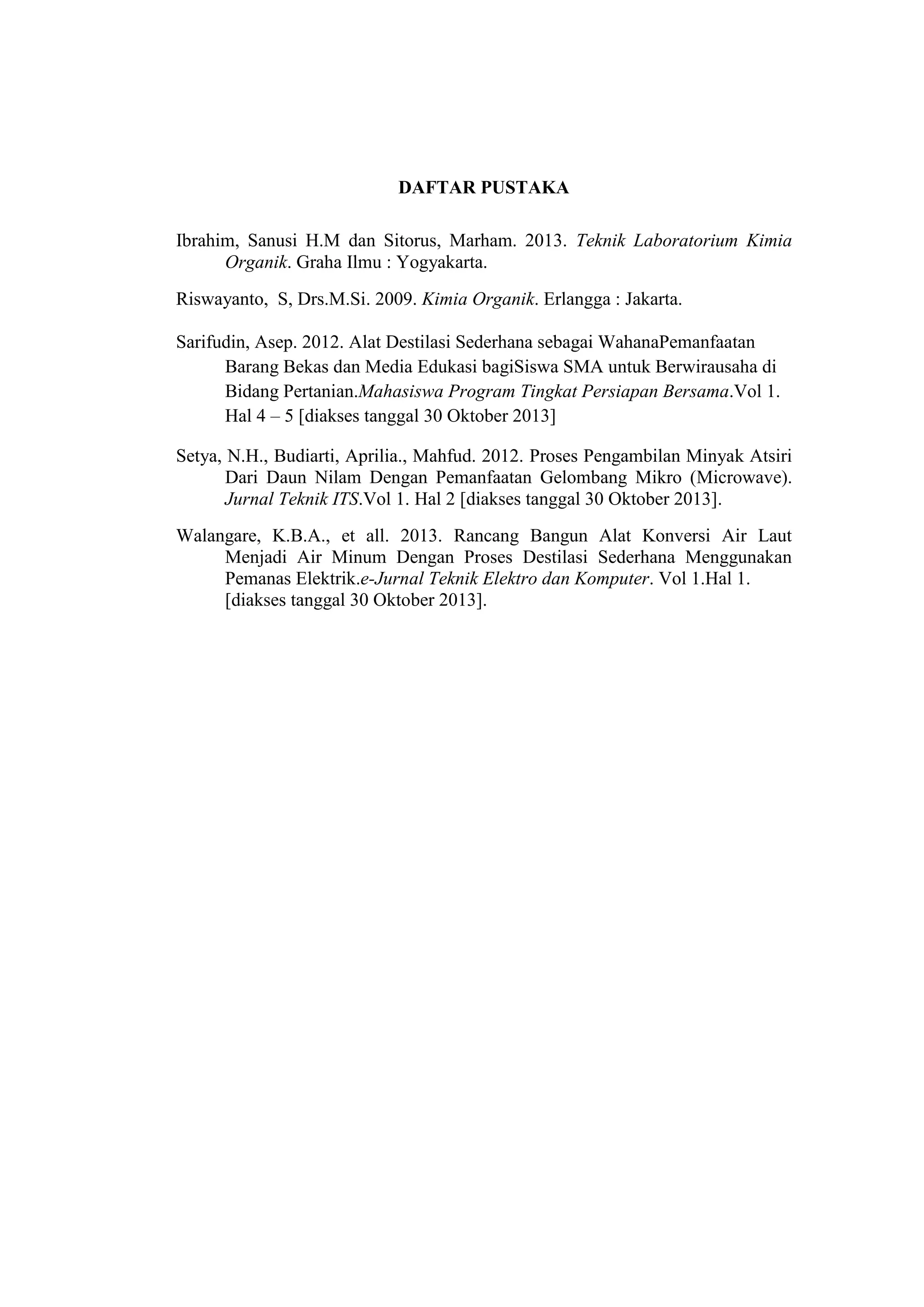 Laporan destilasi sederhana | DOCX