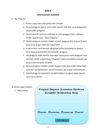 Laporan Program diagnosa kerusakan hardware komputer berdasarkan beep ...