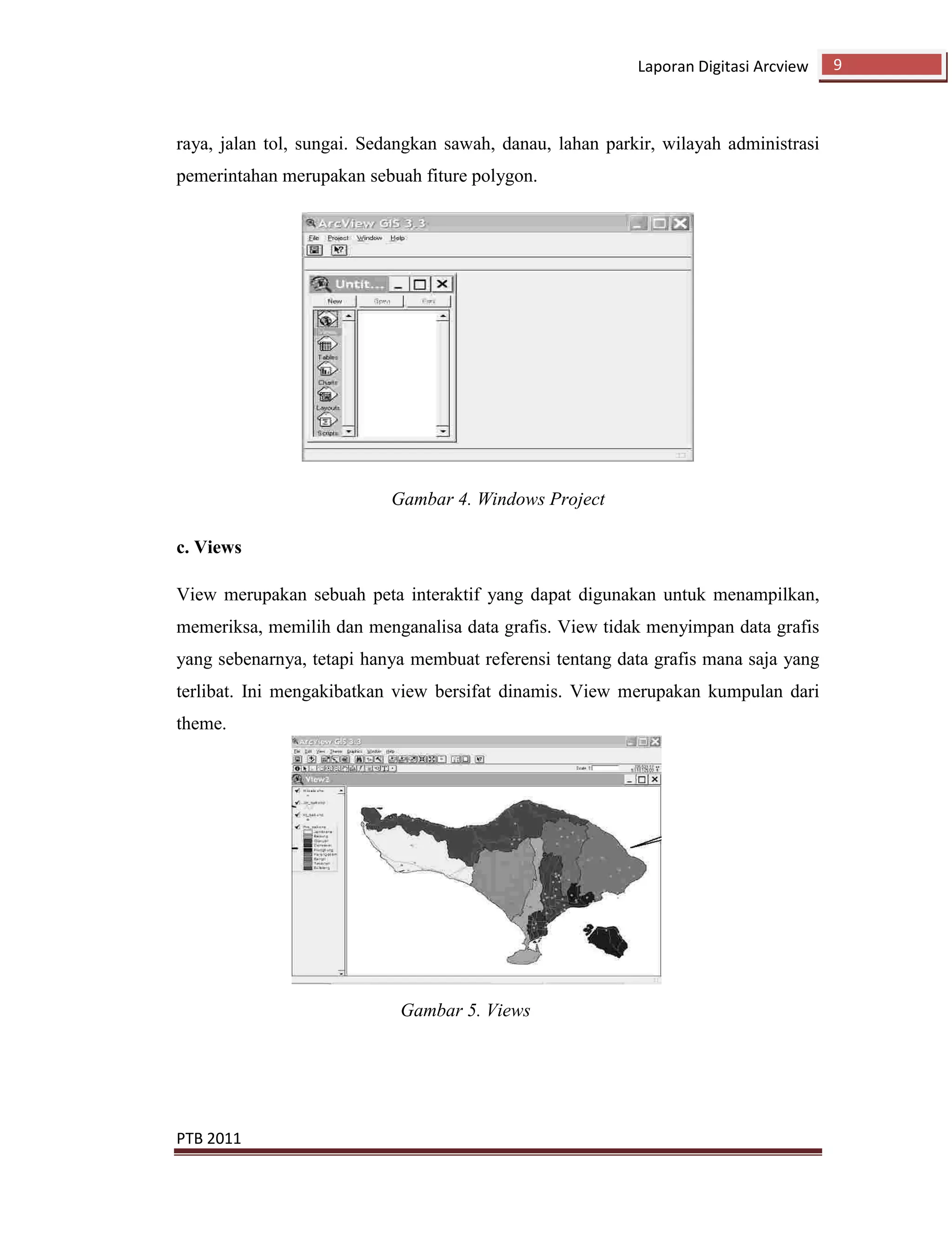 Laporan digitasi arcview rizky muhammad faisal | PDF