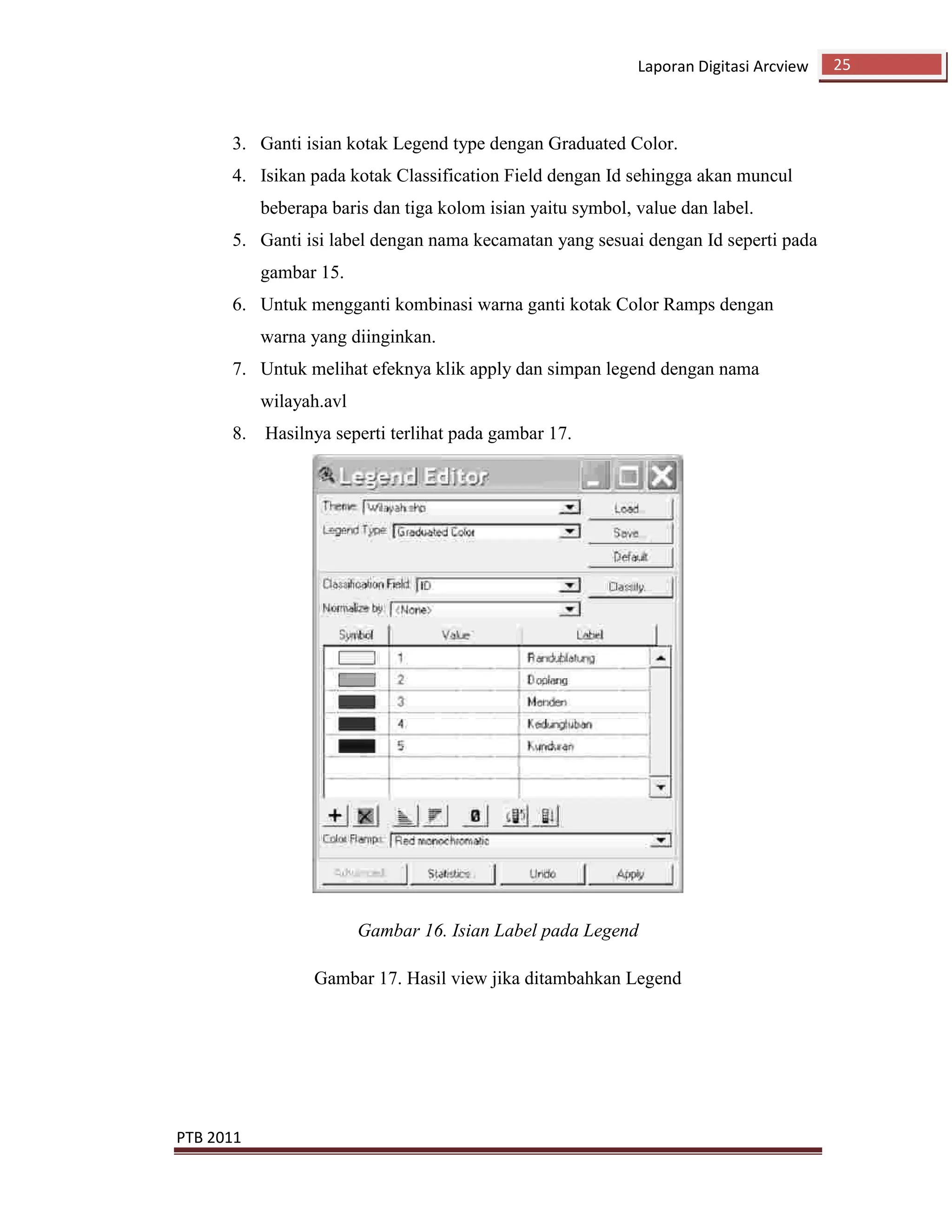 Laporan digitasi arcview rizky muhammad faisal | PDF