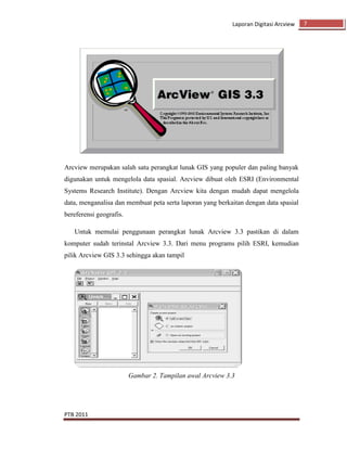 Laporan digitasi arcview rizky muhammad faisal | PDF