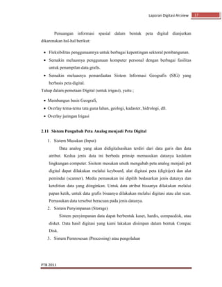 Laporan digitasi arcview rizky muhammad faisal | PDF