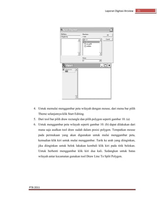 Laporan digitasi arcview rizky muhammad faisal | PDF