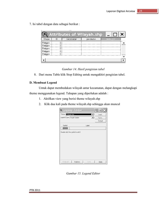 Laporan digitasi arcview rizky muhammad faisal | PDF