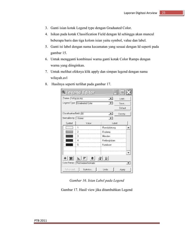 Laporan digitasi arcview rizky muhammad faisal | PDF