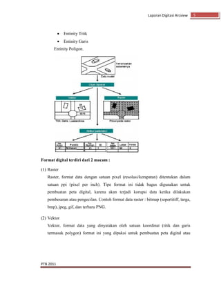 Laporan digitasi arcview rizky muhammad faisal | PDF