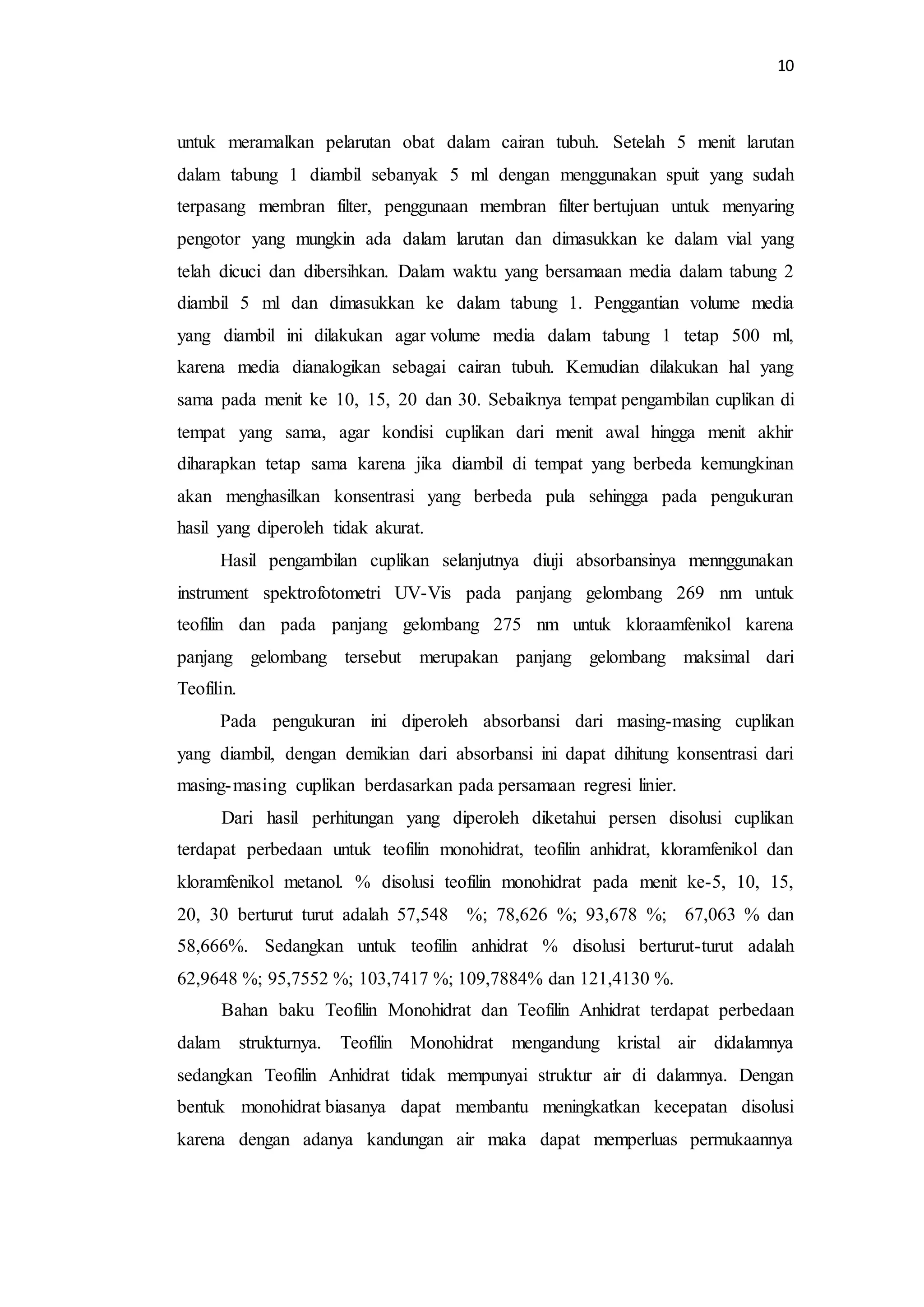 Laporan disolusi partikulat | PDF