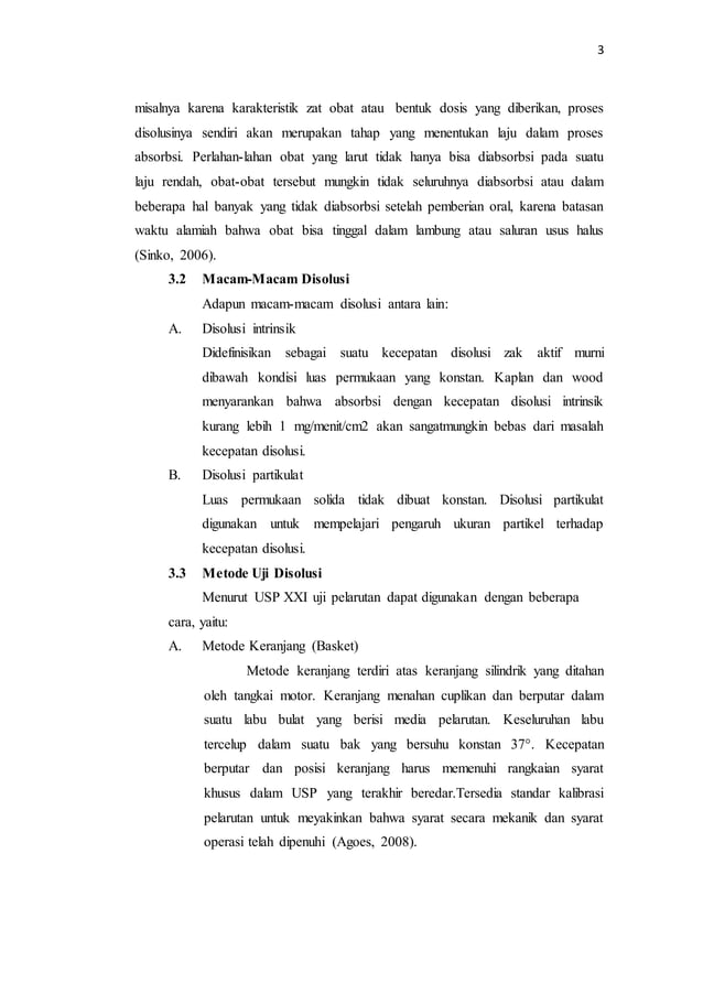 Laporan disolusi partikulat | PDF