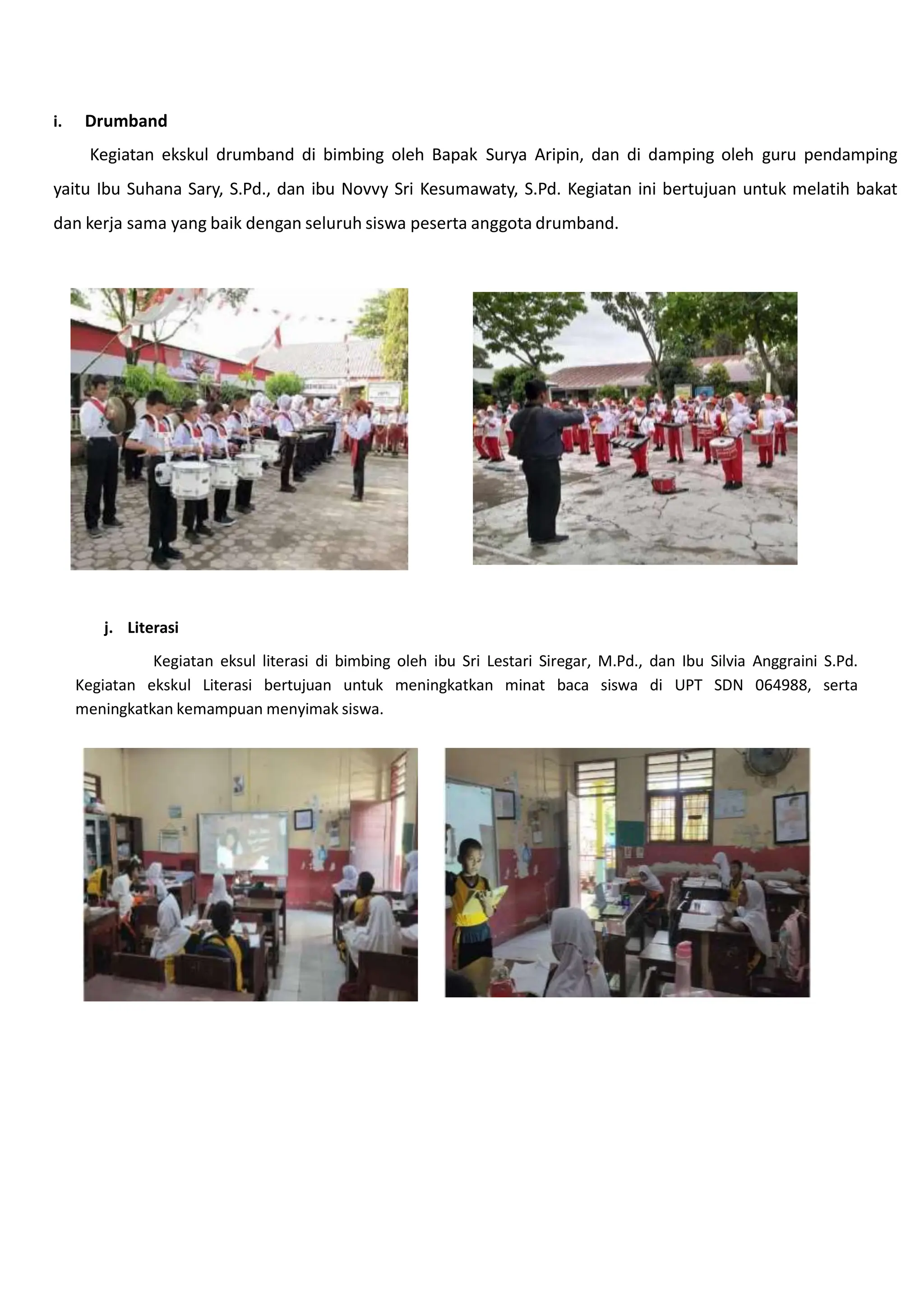 LAPORAN EKSTRAKURIKULER SEKOLAH DASAR NEGERI | PPTX