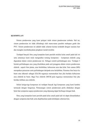 Laporan elektrik | DOCX