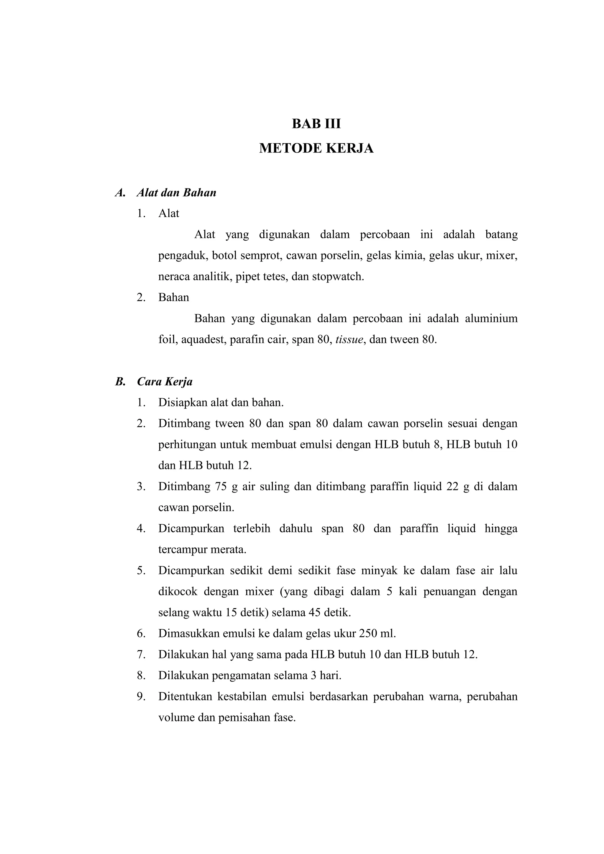 Emulsifikasi | DOCX