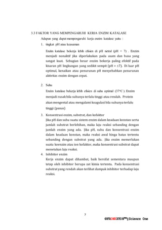 Laporan enzim katalase | PDF