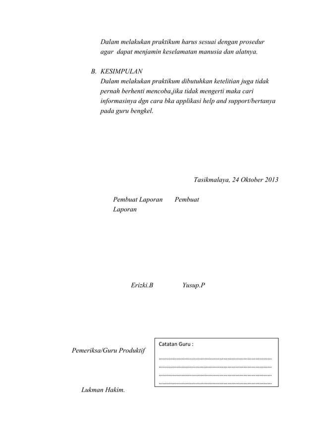 Laporan erizki yusup | PDF