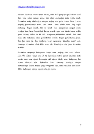 Laporan fekunditas telur | DOCX