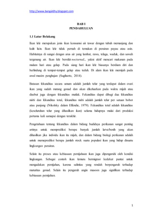 Laporan fekunditas telur | DOCX