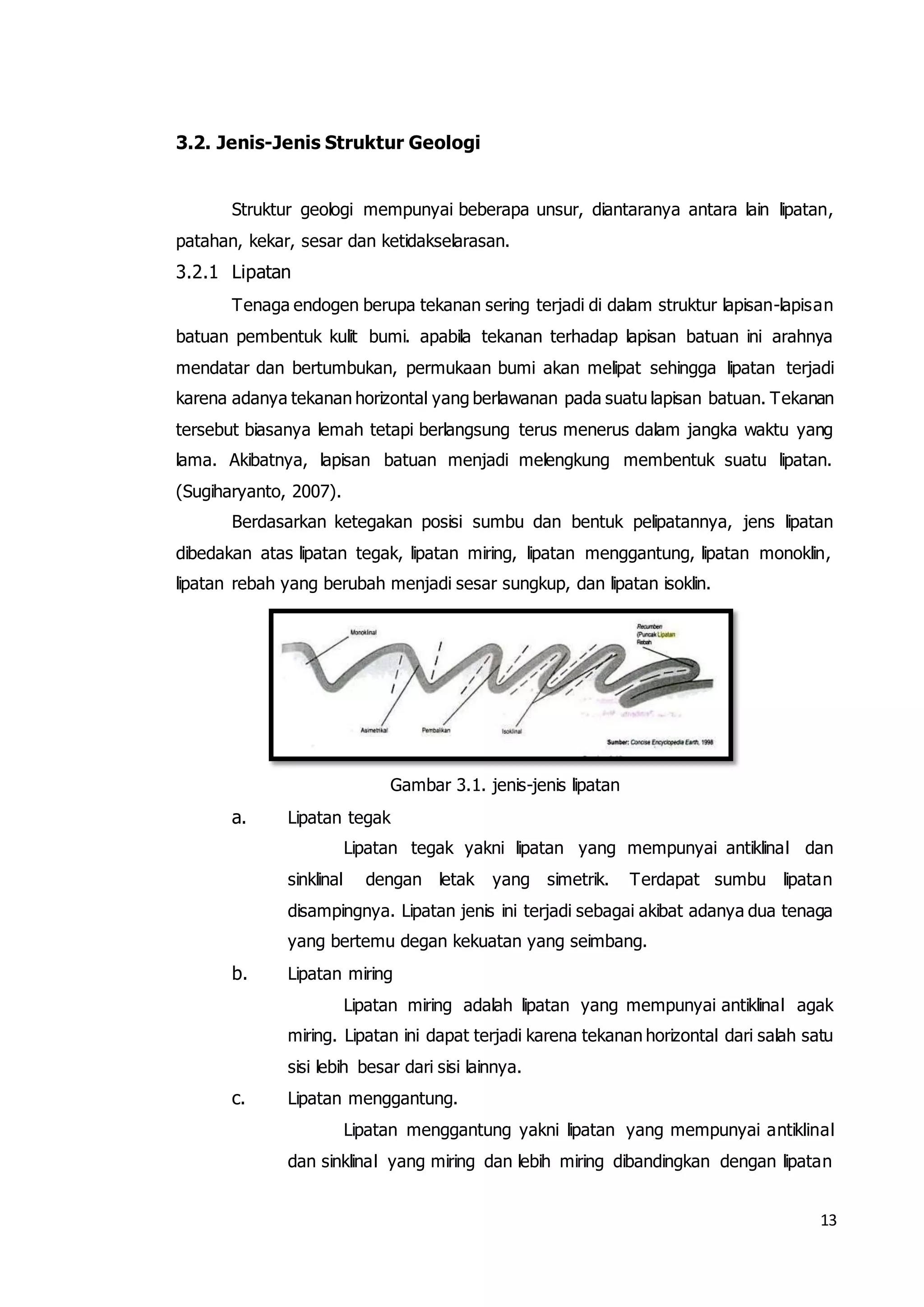 Laporan fieldtrip geologi struktur | DOCX